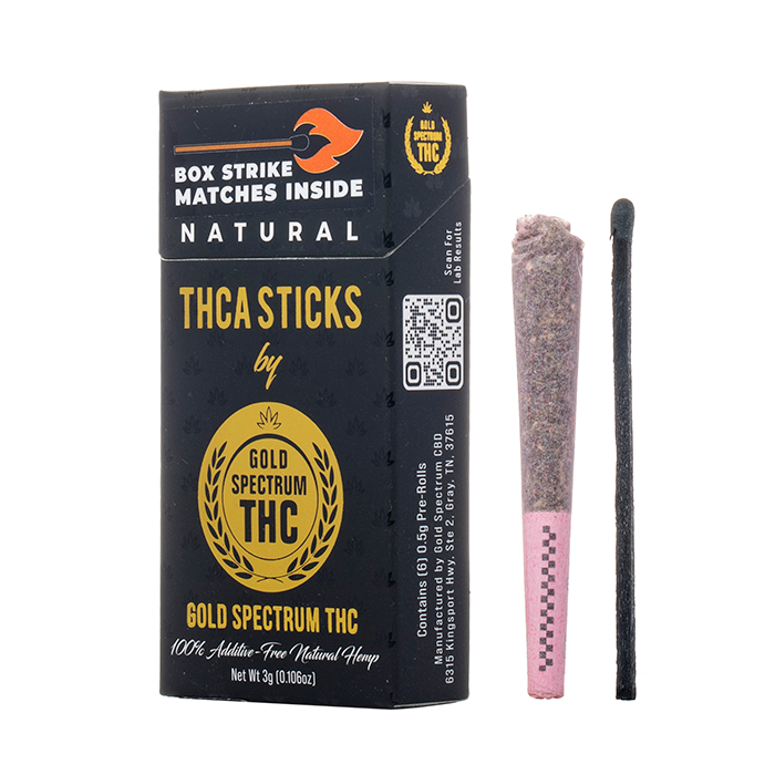 Gold Spectrum THCA Sticks Pre Rolls 3G