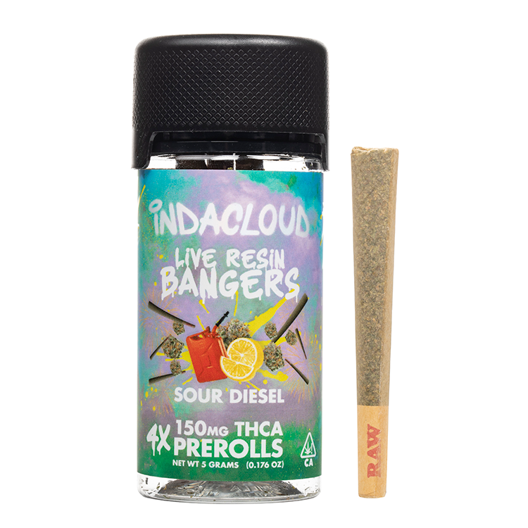 Indacloud Live Resin Bangers Pre Rolls 5G