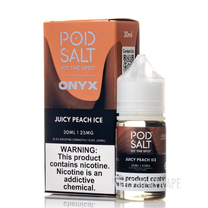 Juicy Peach Ice - Pod Salt Onyx - 30mL