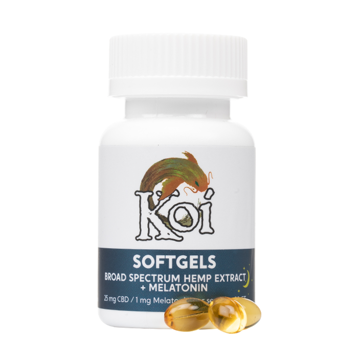 Koi CBD - Broad Spectrum Hemp Extract CBD Softgels - Nighttime