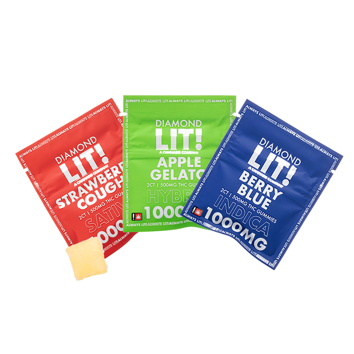 LIT! Diamond THC Gummies 1000mg $3.99