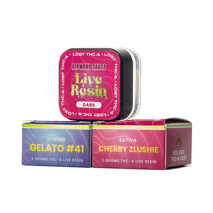Lost THC Diamond Sauce Live Resin Dabs 3G $19.99