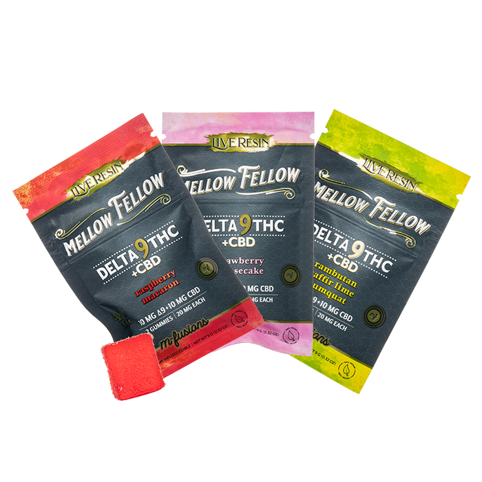 Mellow Fellow Delta 9 + CBD Live Resin Gummies 40mg
