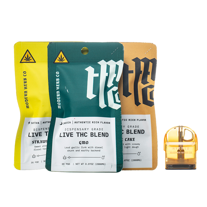 Modern Herb Co. Live THC Blend Disposable Pods 2G $18.99