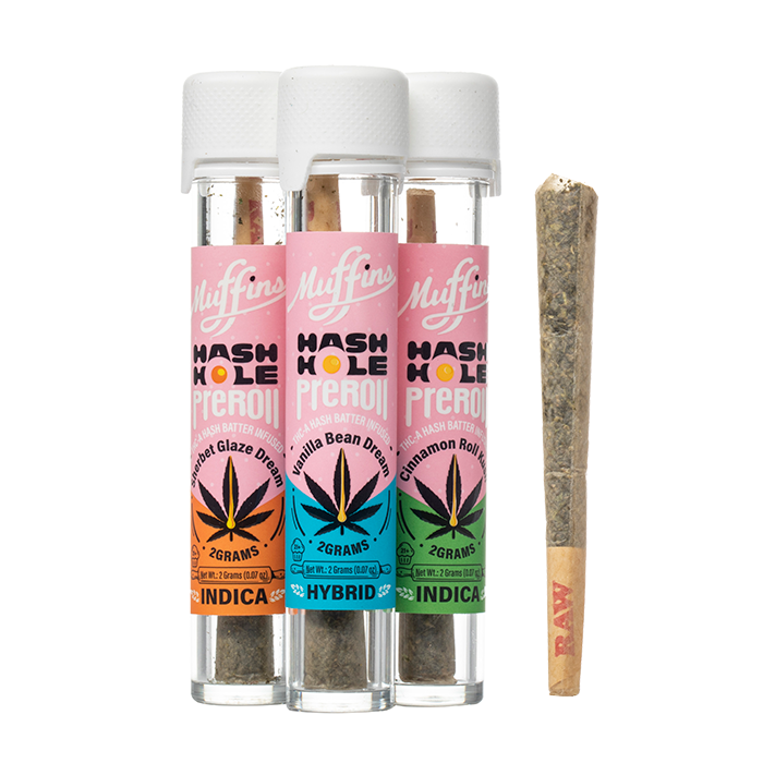 Muffins Hash Hole Prerolls 2G - $7.99