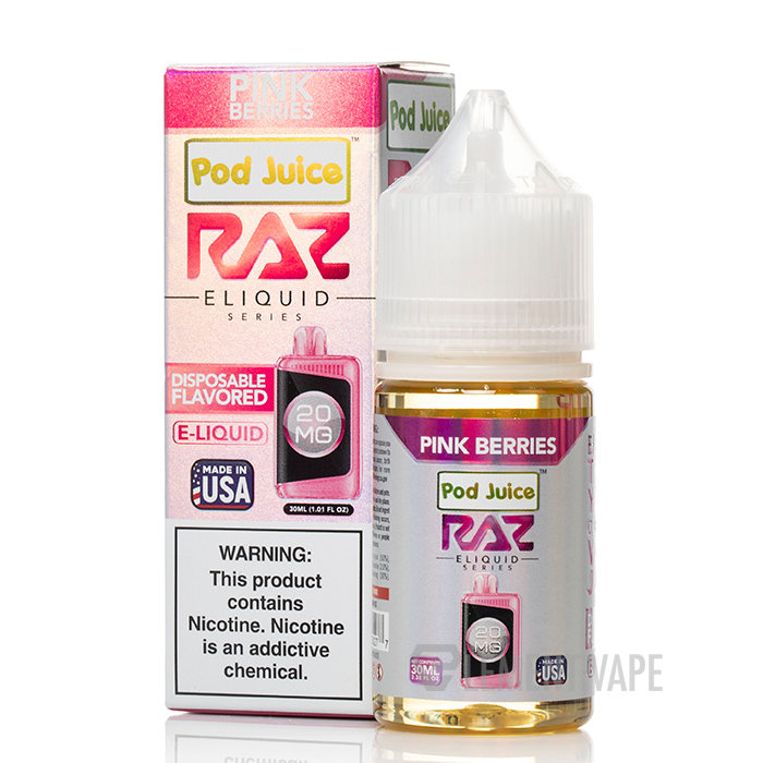Pink Berries - Pod Juice Salts x RAZ E-Liquid - 30mL $10.99