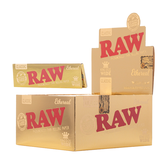 RAW Ethereal King Size Wide Rolling Papers - 1650ct Box $69.99