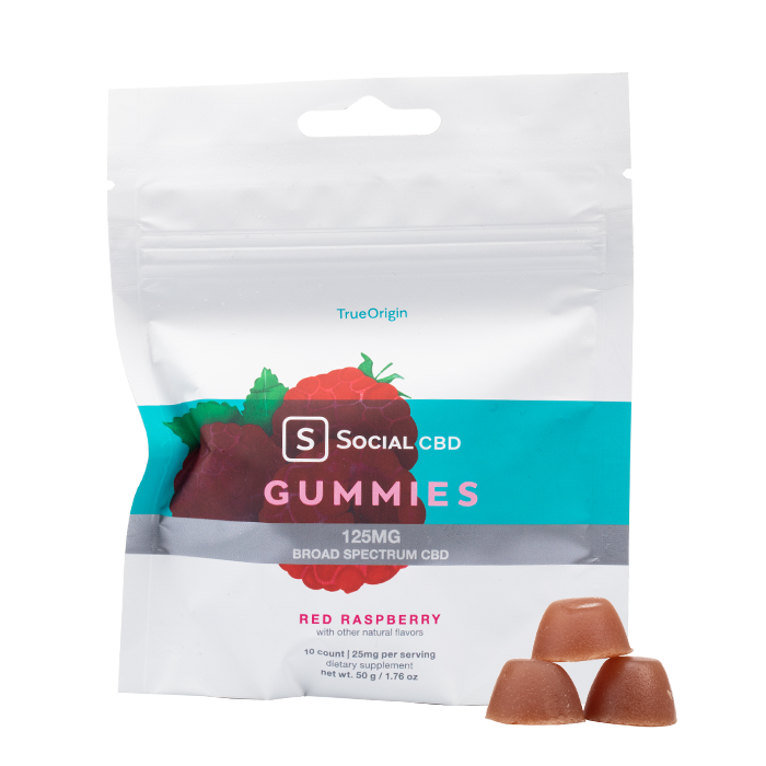 Social CBD - Red Raspberry Gummy - $49.90