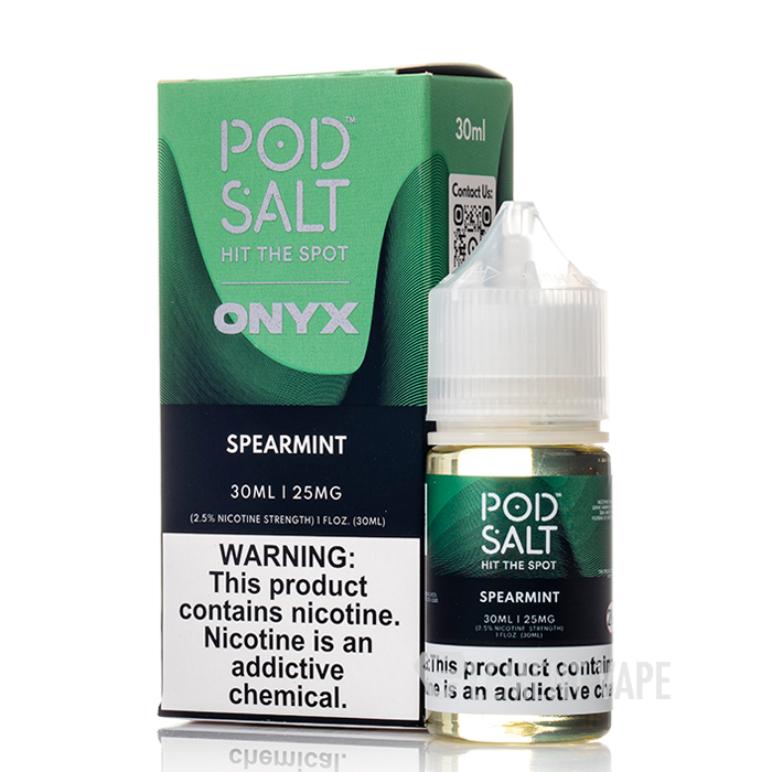 Spearmint - Pod Salt Onyx - 30mL $10.99
