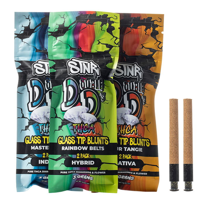 STNR Creations Double Ds THC-A Glass Tip Blunts 3G - $13.99