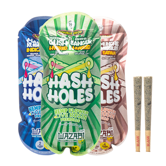 Wazabi Exotics THCP Hash Holes Prerolls 4G $9.99