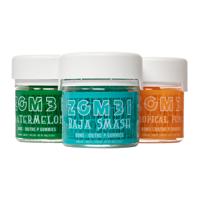 Zombi Louisiana D9 + THCP Gummies 80mg $9.99