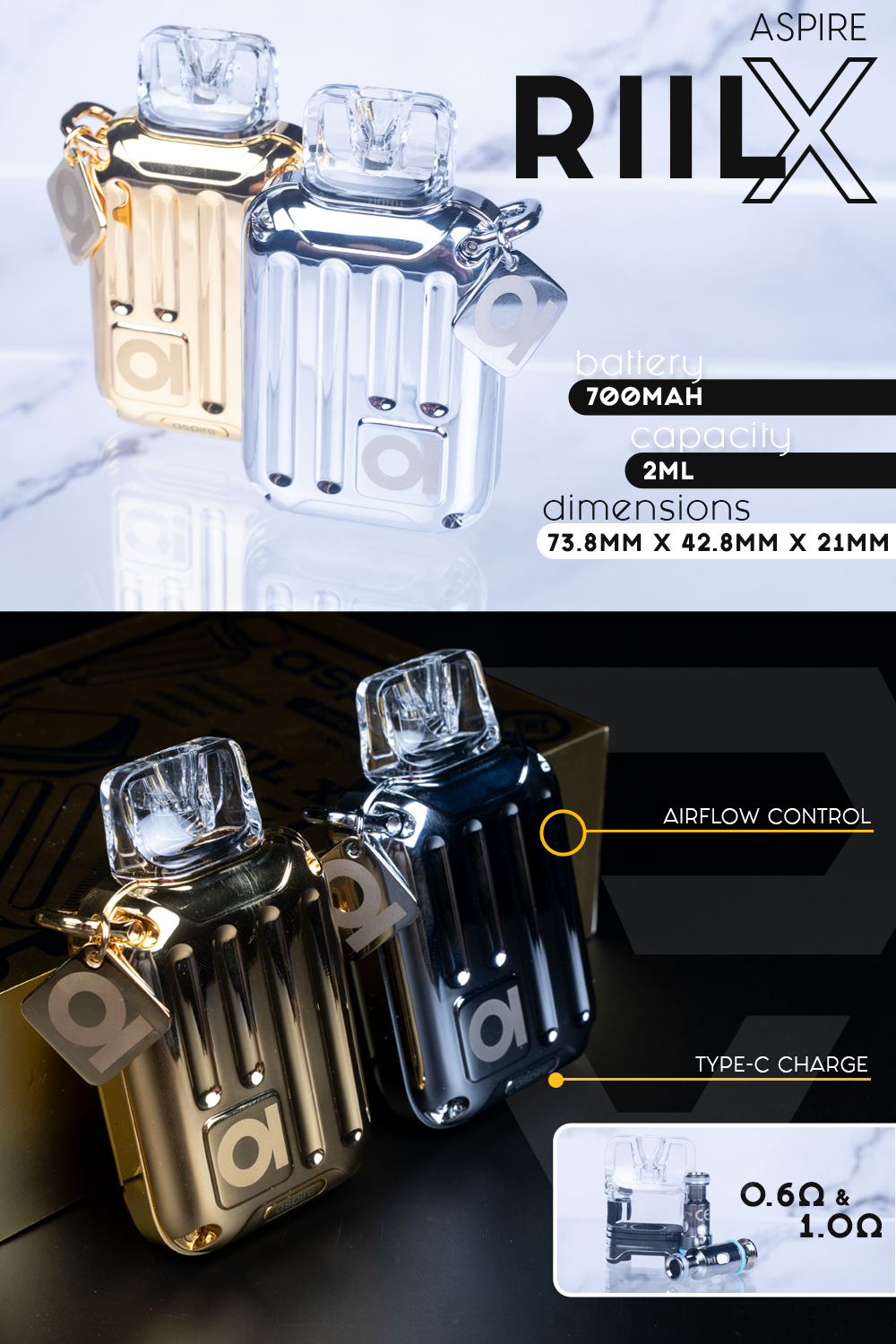 Aspire RIIL X Pod System