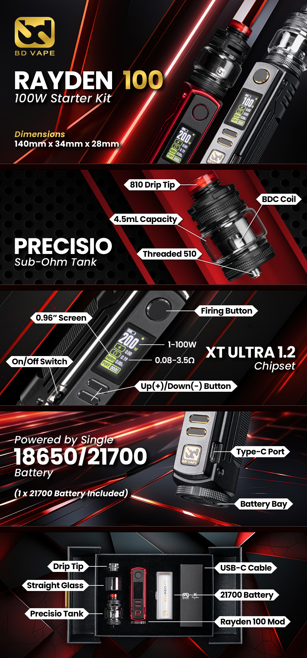 BD Vape Rayden 100 Starter Kit