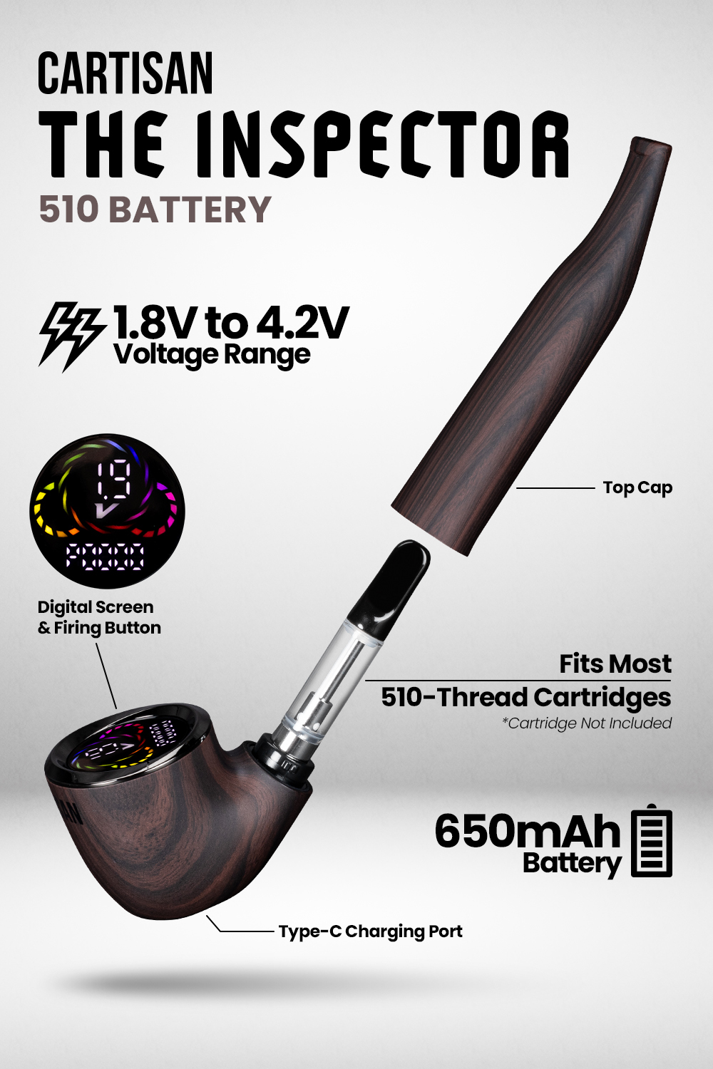 Cartisan The Inspector 510 Battery - $35.99