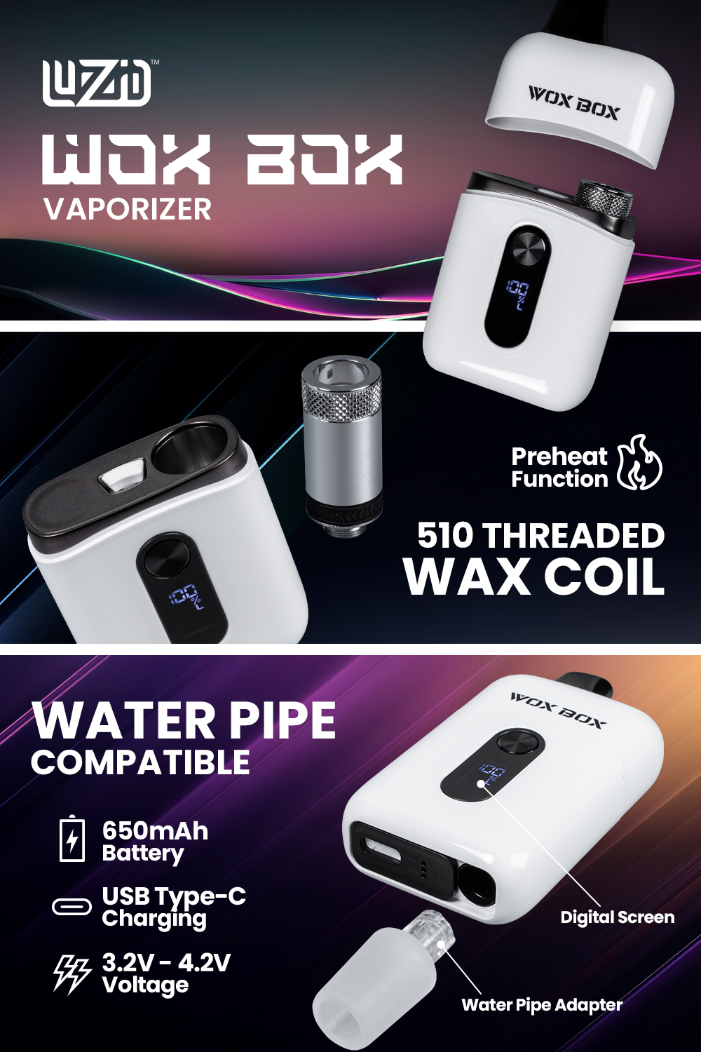 Luzid Wox Box Vaporizer $29.99