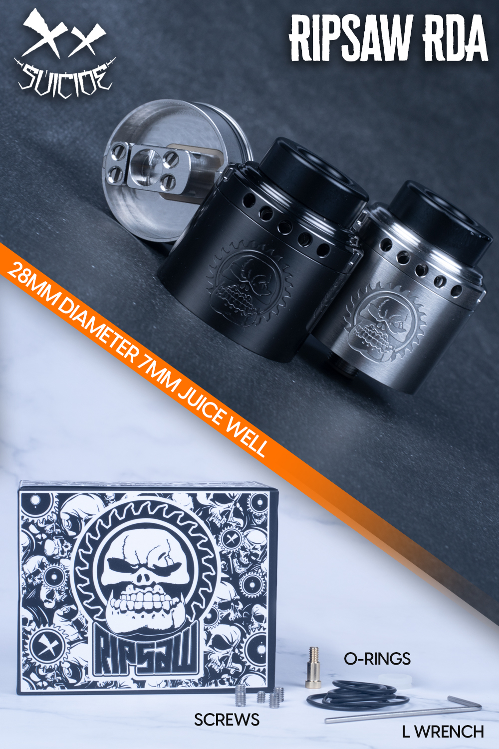 Vaperz Cloud RIPSAW 28mm BF RDA