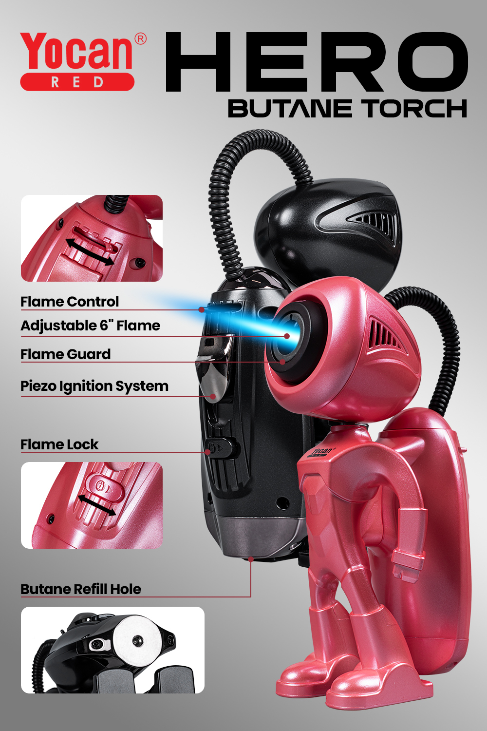 Yocan Red Hero Torch $28.99